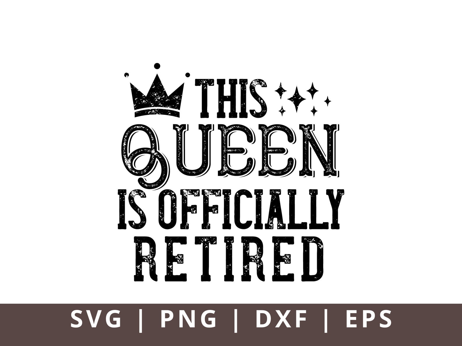 This Queen is Officially Retired Svg, Retirement Svg, Women's ...