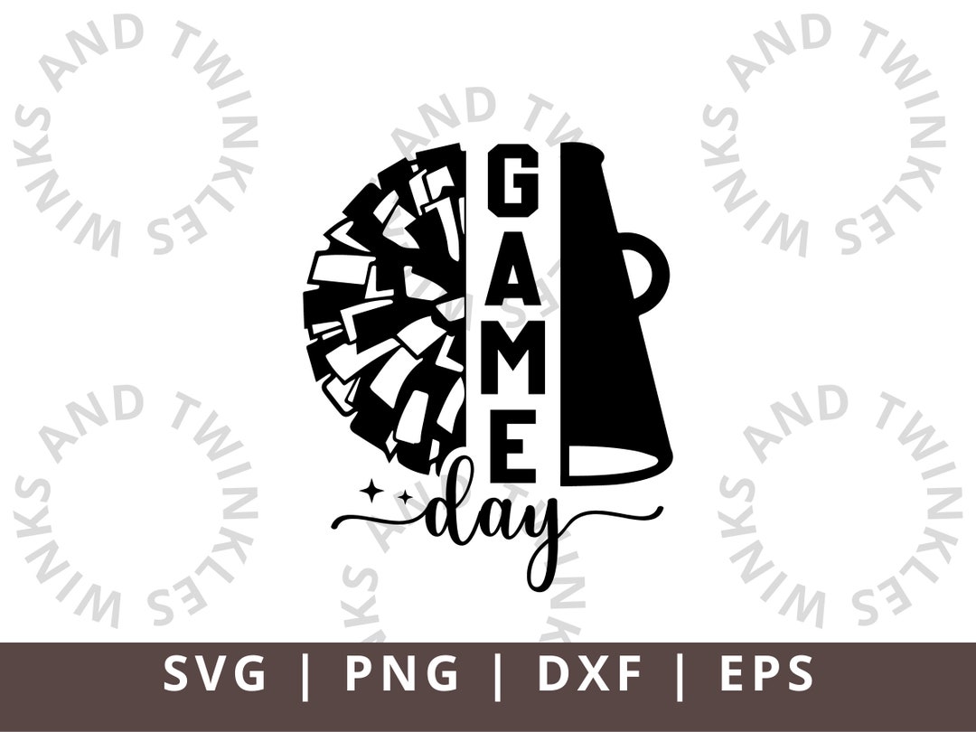 Game Day Svg, Cheer Svg, Cheerleader Svg, Football Game Cut File and ...