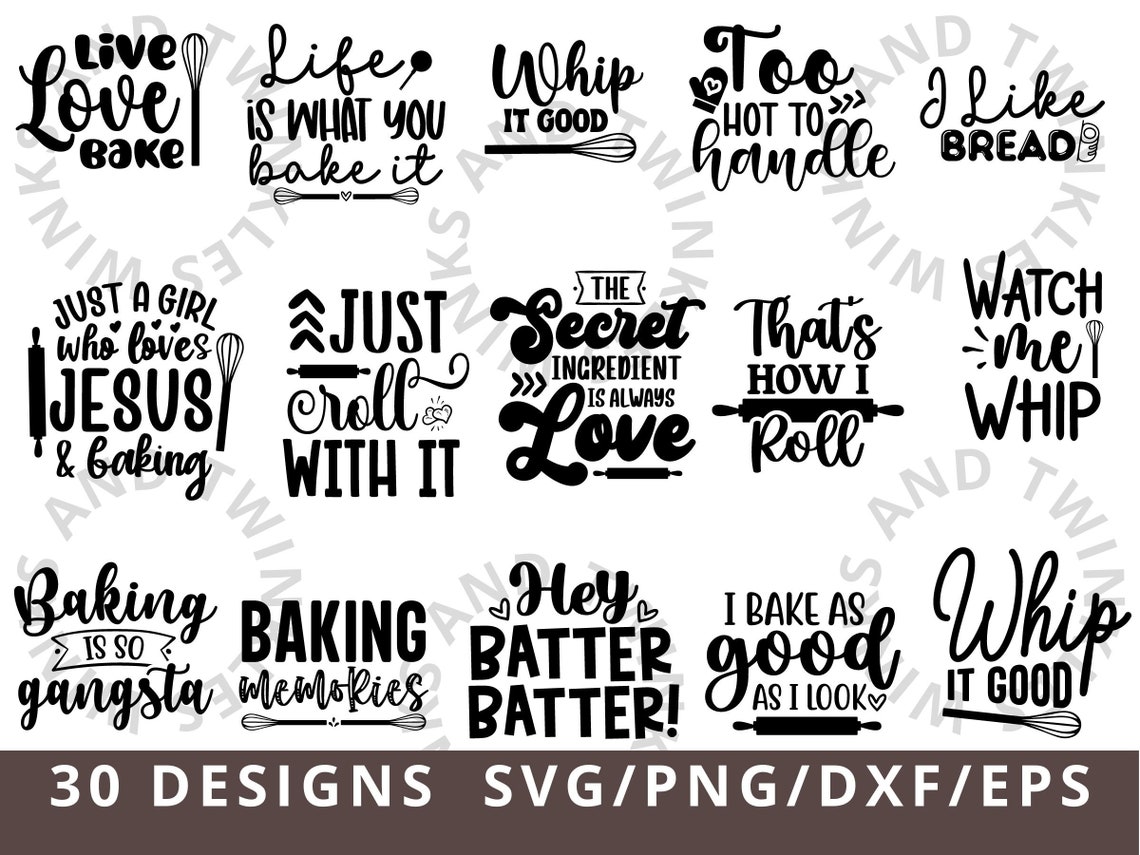 Baking Svg Bundle Kitchen Svg Baker Svg Bundle Bakery Svg - Etsy Canada