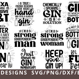 Gin SVG PNG, Alcohol Quotes Svg, Funny Gin Quotes Svg for Cricut ...