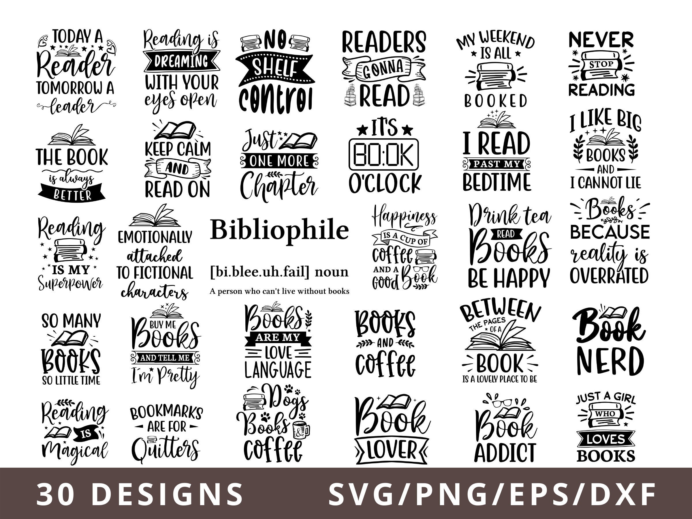 Reading Svg Bundle Book Lover Svg Bundle Book Svg Book Cut Etsy Canada