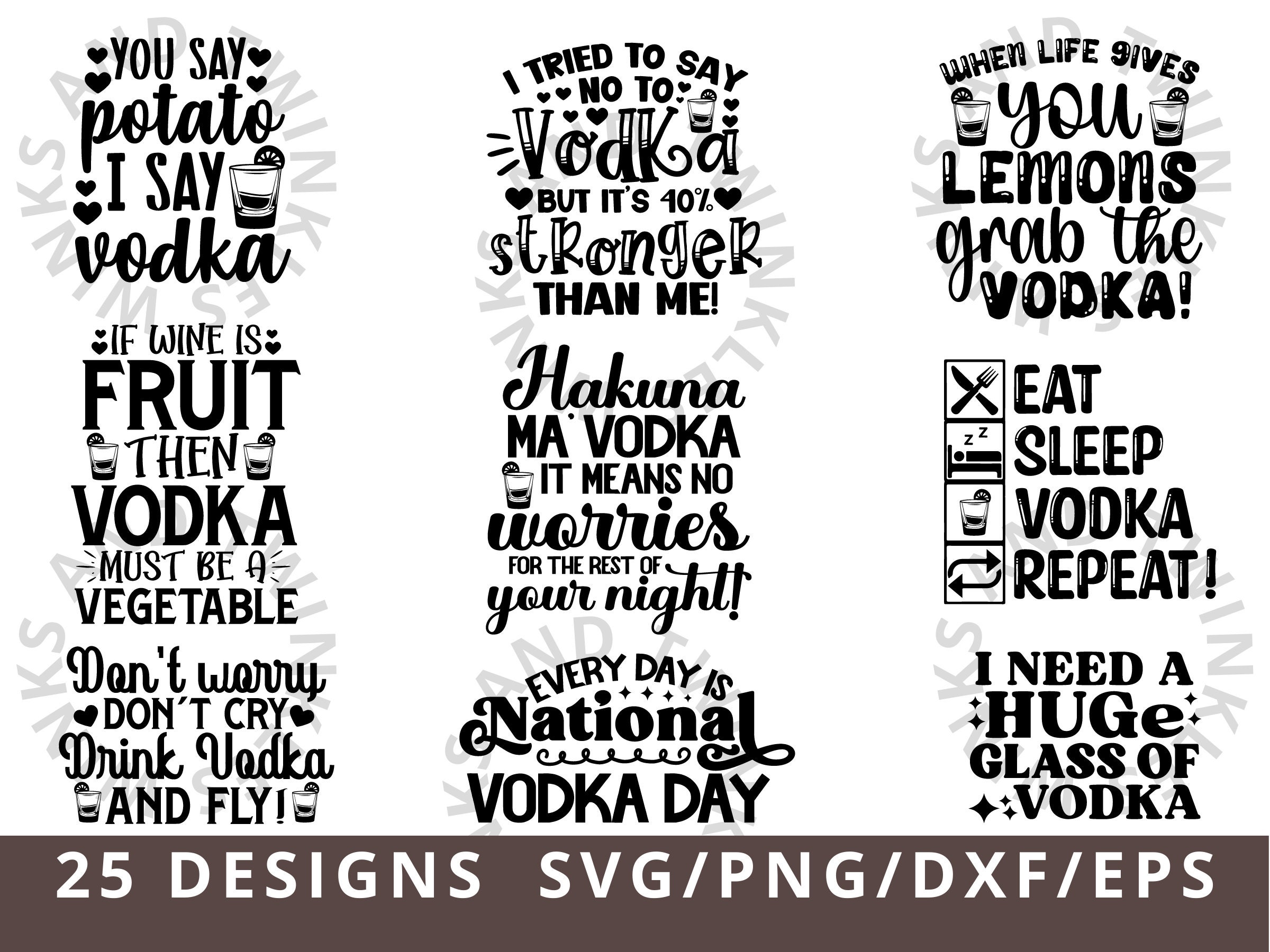 Vodka SVG PNG Alcohol Quotes Svg Funny Vodka Quotes Svg for - Etsy UK