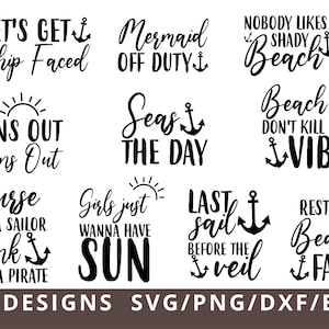 Nautical Bachelorette SVG Bundle, Beach Bachelorette Svg, Party SVG ...
