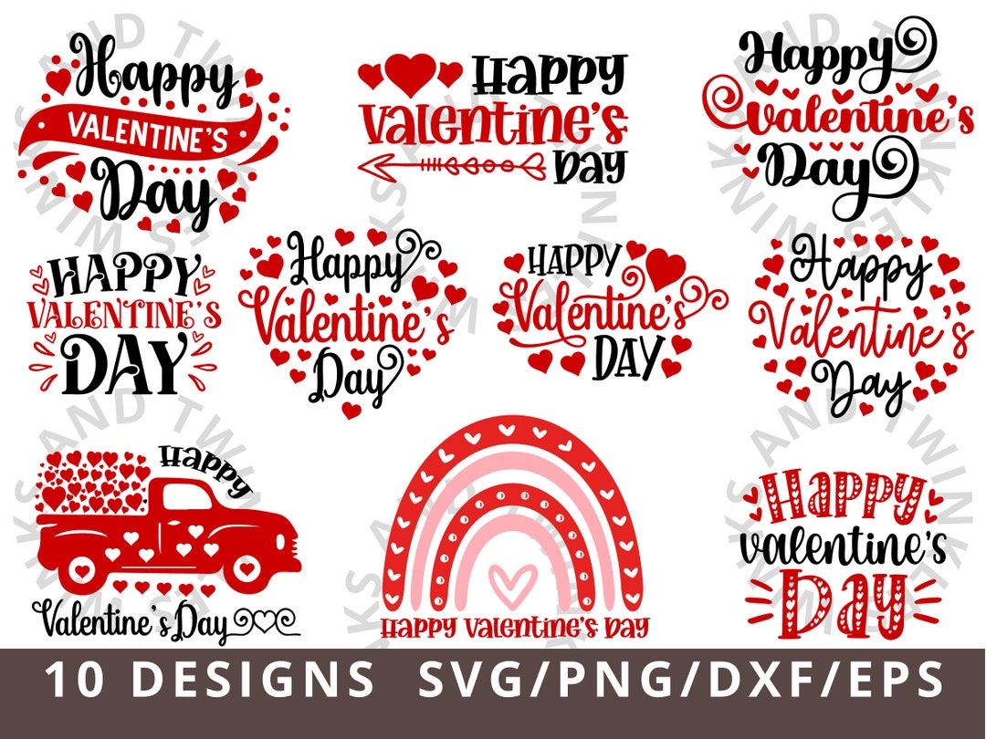 Valentines Day SVG Happy Valentine's Day Svg Png Dxf Eps Valentines Day ...