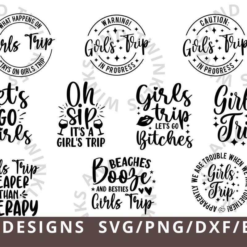 Girls Trip Svg - Etsy
