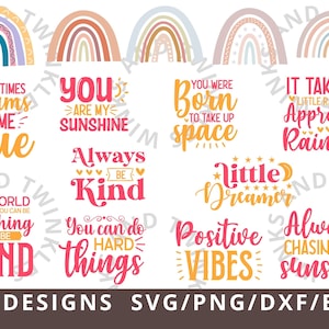 Rainbow Svg - Boho Rainbow Svg Cut Files for Cricut - Rainbow Quotes ...