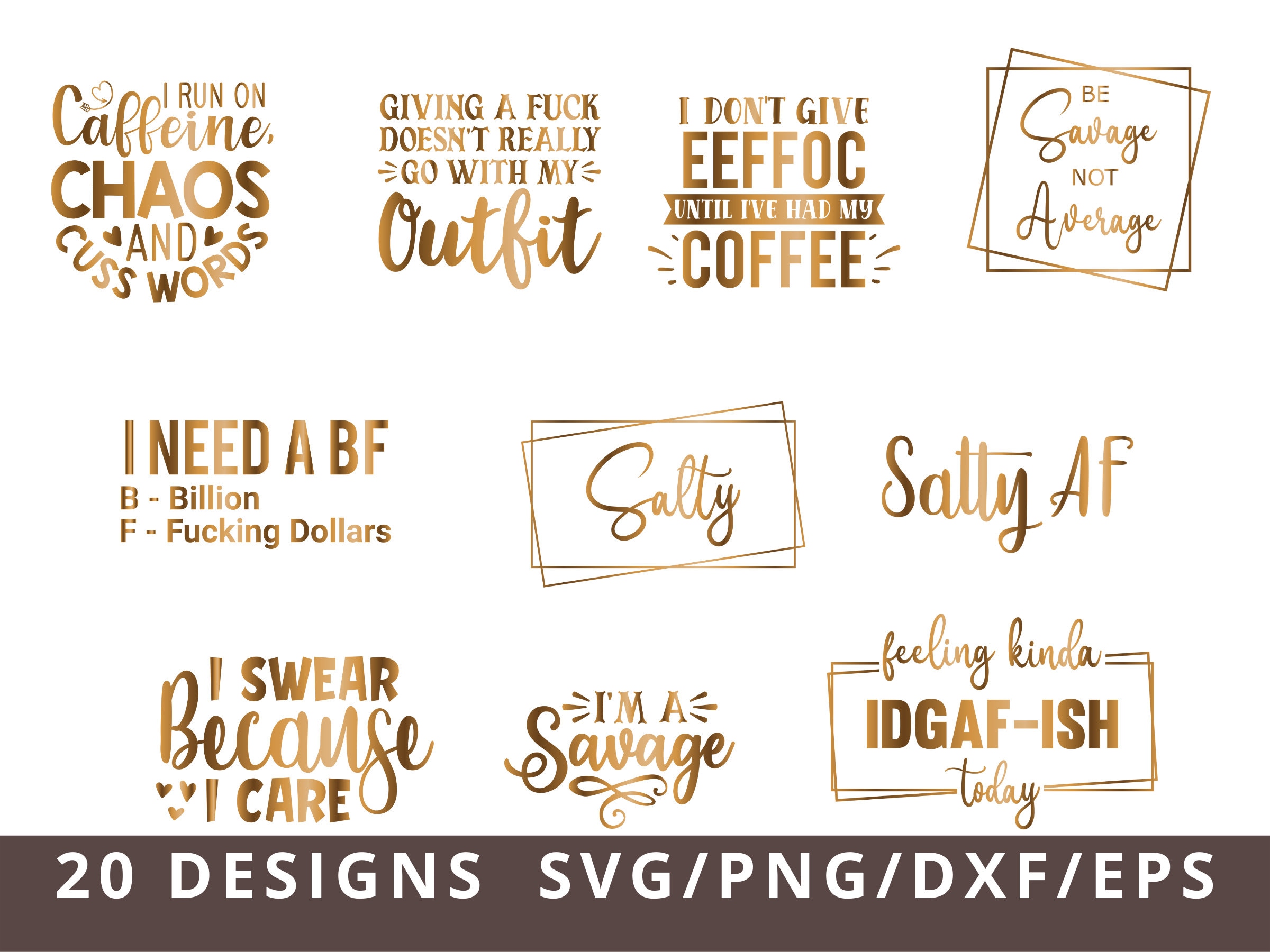 Sassy SVG Bundle Sassy Quotes SVG Funny Sarcastic Svg - Etsy