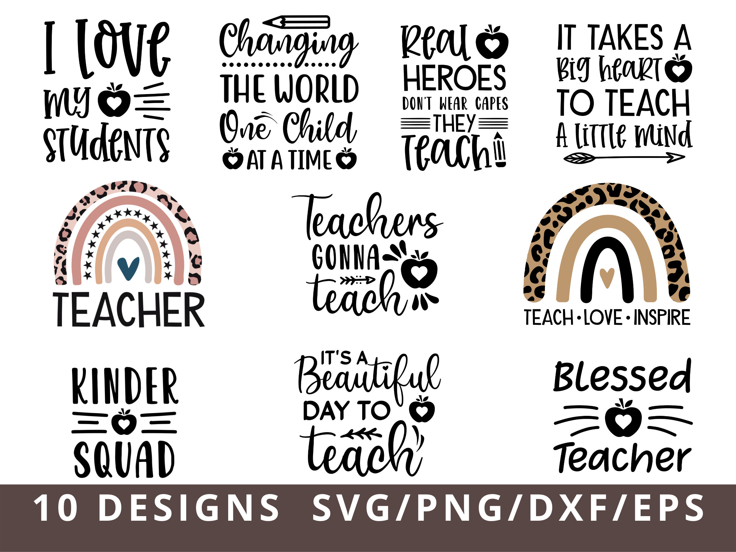 Teacher Svg Bundle Teacher Quote Svg Teacher Svg School | Etsy