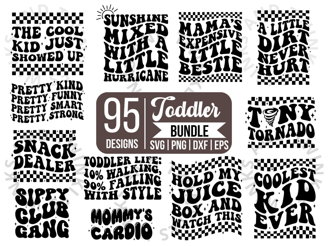 Toddler Svg Bundle, Funny Kids Svg, Funny Toddler Shirt Svg Png, Cool ...