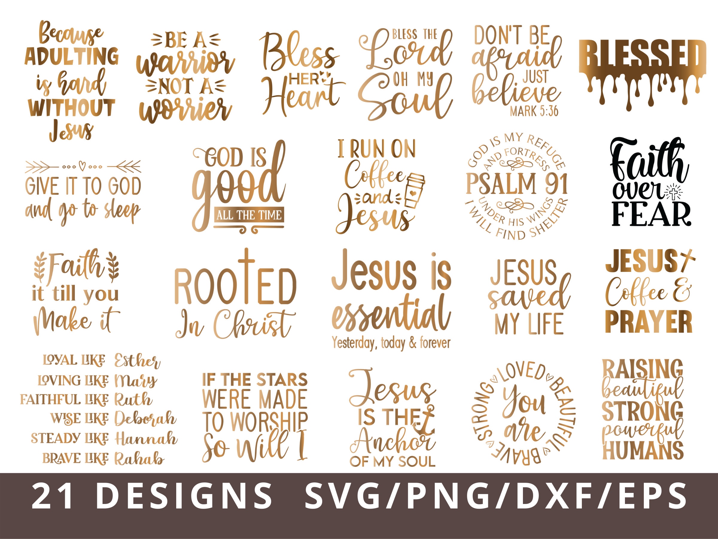 Christian Bundle SVG Scripture Bundle Bible Verse Bundle - Etsy
