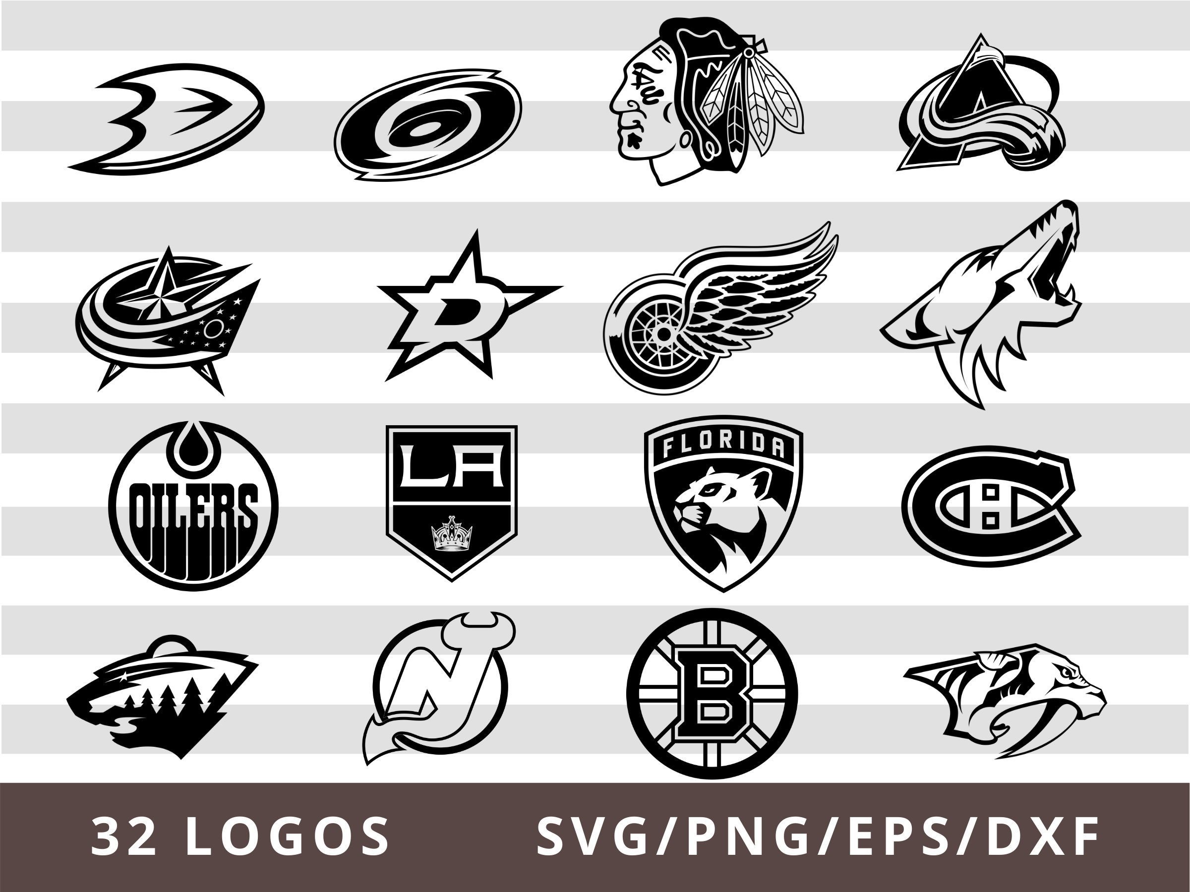 Nhl Logo Black And White