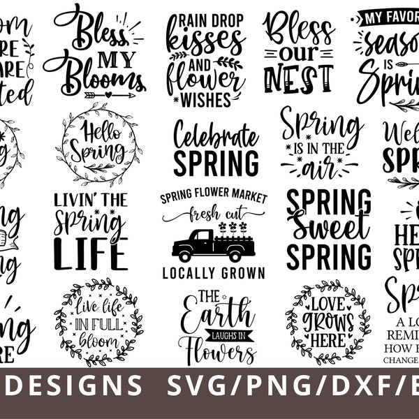 Spring Svg - Etsy