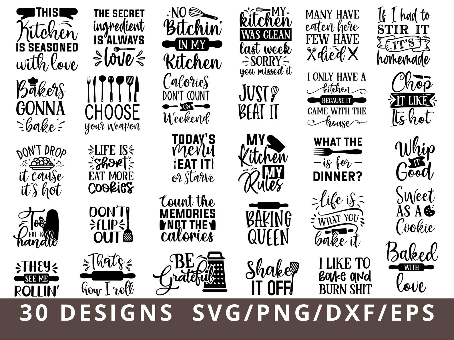 Kitchen Svg Bundle Funny Kitchen Svg Baking Svg Kitchen - Etsy