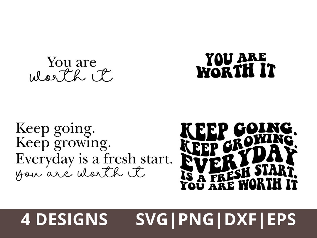 Keep Going Keep Growing SVG PNG, Retro Self Love Svg, Inspirational Svg ...