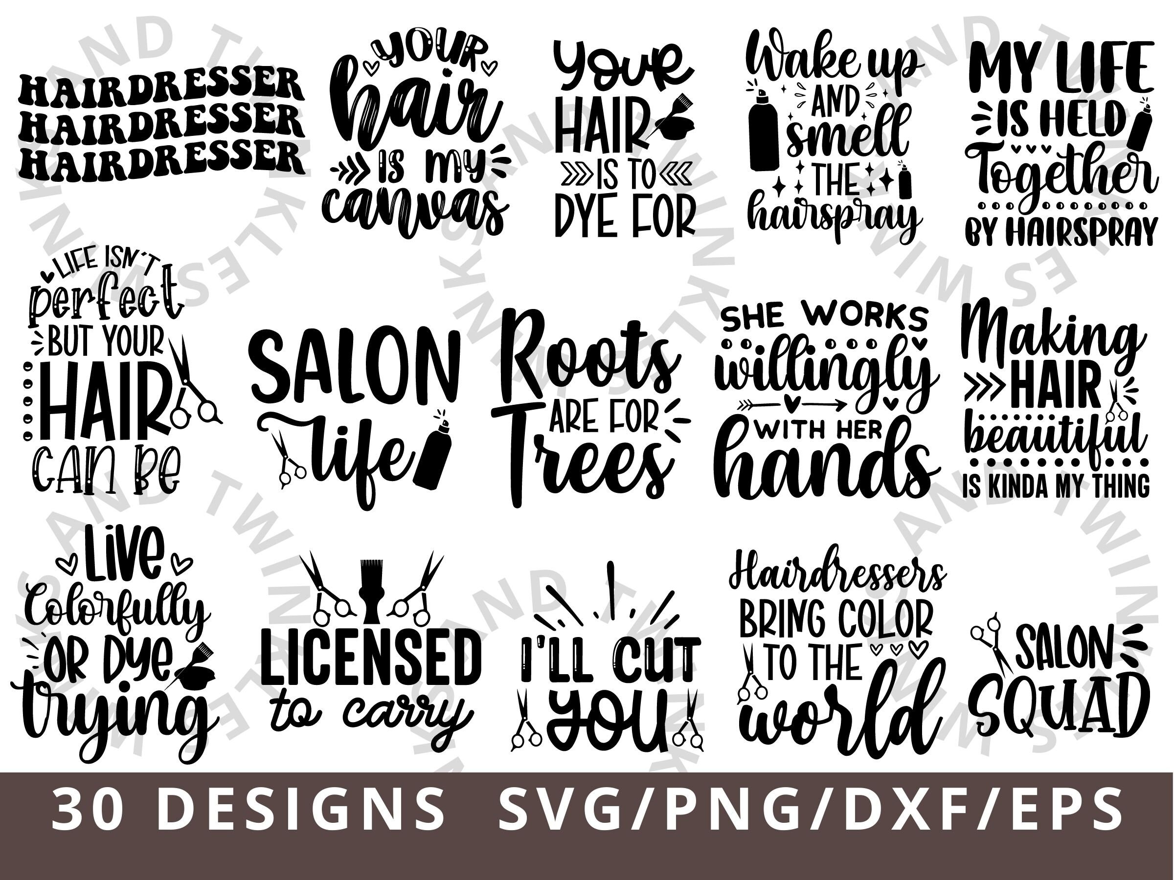 Hairdresser SVG, Hair Stylist Svg, Hair Dresser Svg Eps, Png and Dxf ...