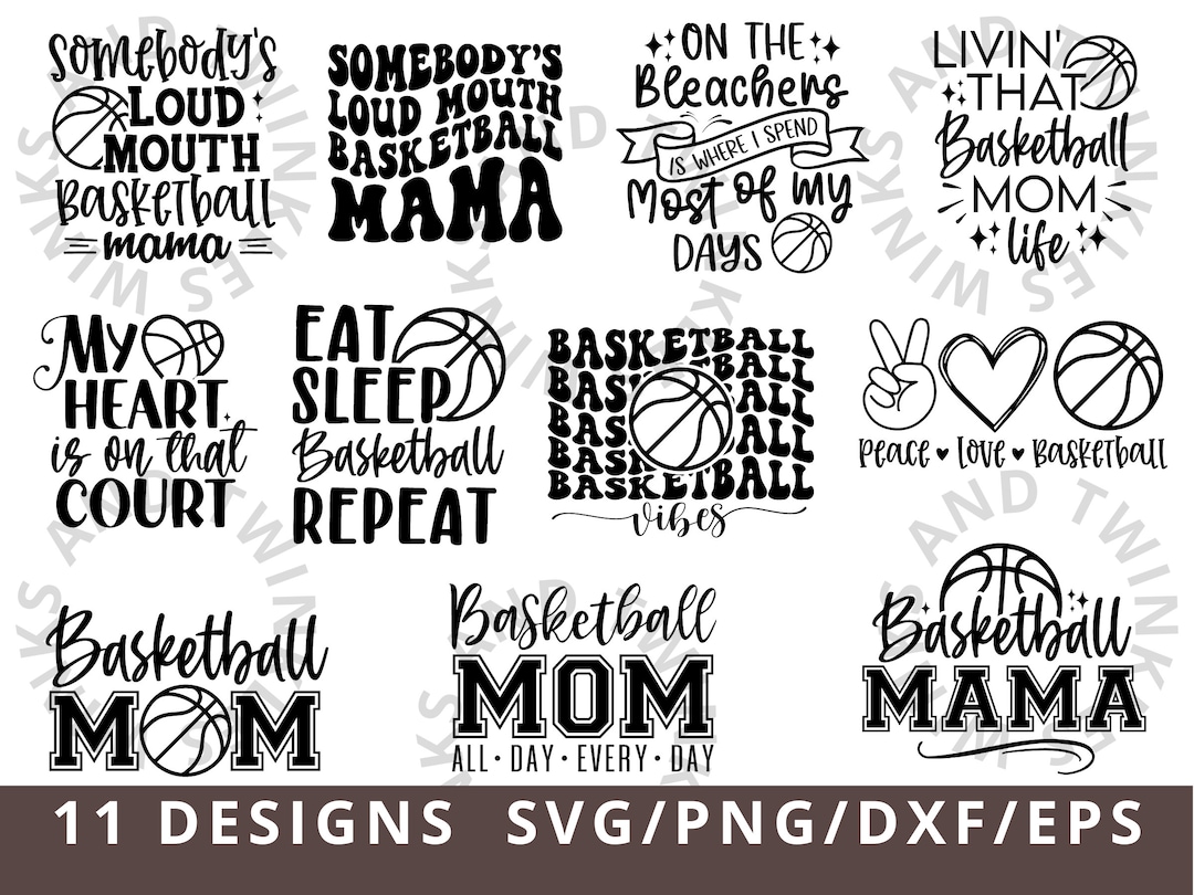 Basketball Mom SVG Bundle, Somebody's Loud Mouth Basketball Mama Shirt ...