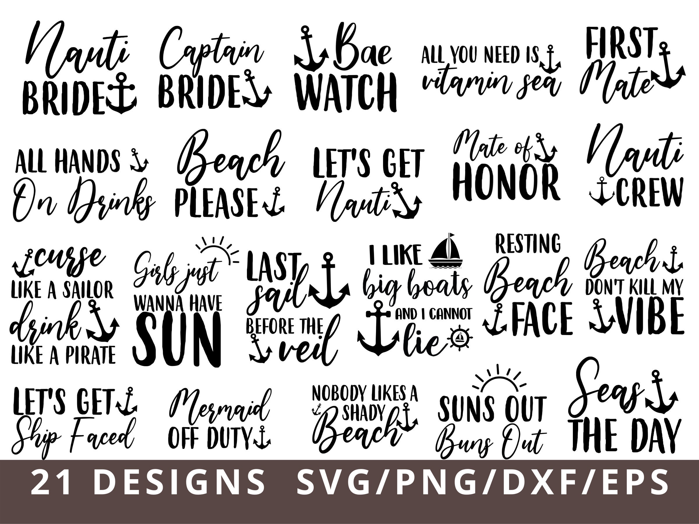 Nautical Bachelorette SVG Bundle Beach Bachelorette Svg - Etsy