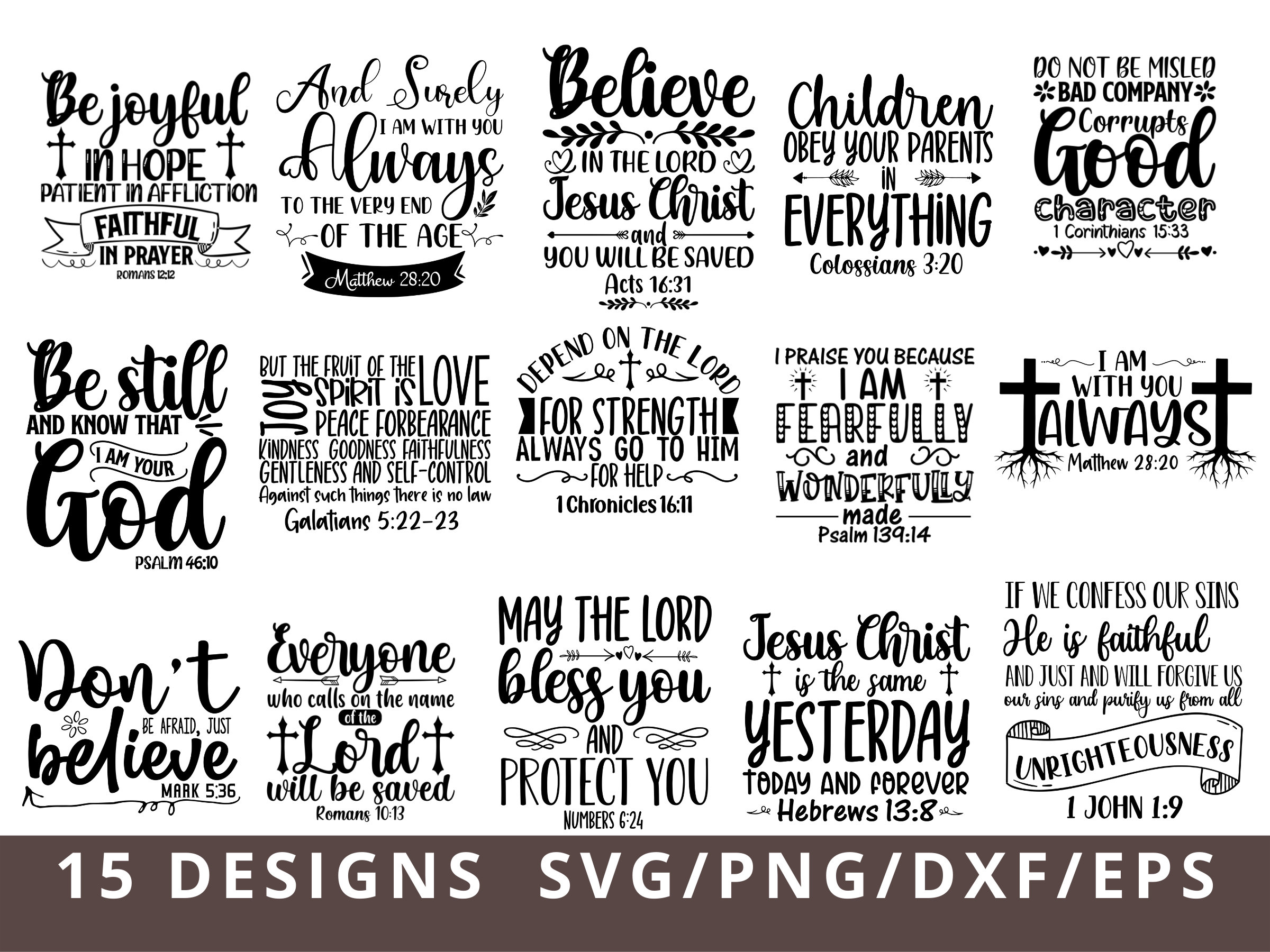 Bible Verse SVG, Scripture Svg Bundle, Christian Bundle Svg, Bible ...