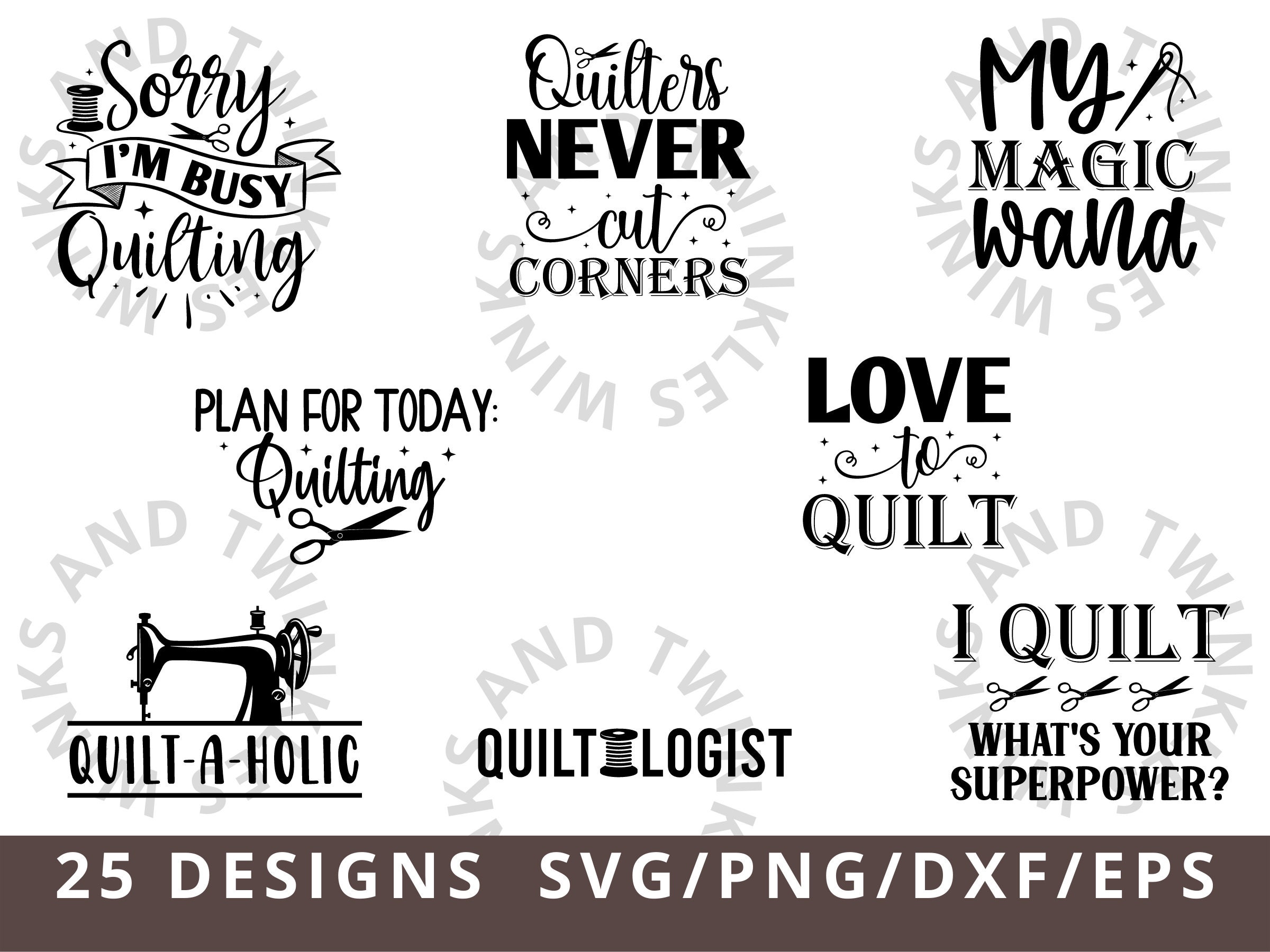 Quilters SVG Bundle Quilting Svg Cut File Png Dxf Sewing - Etsy