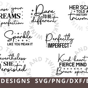 Woman Inspirational SVG Bundle, She is Me SVG, Women Empowerment Svg ...