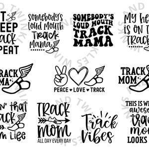 Track Mom Svg Png, Somebody's Loud Mouth Track Mama Svg, Track Vibes ...