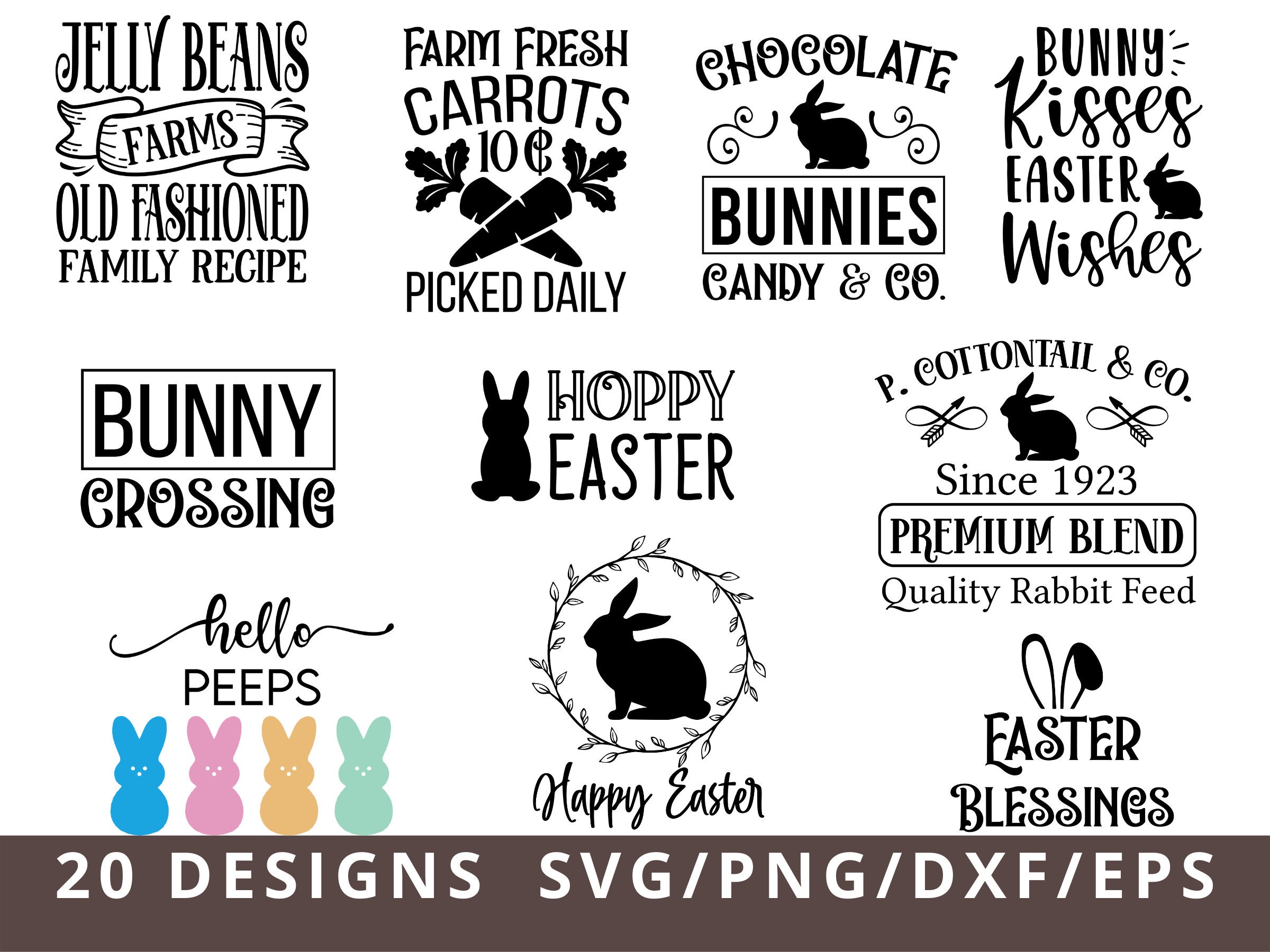 Farmhouse Easter Svg Bundle Easter Svg Rustic Easter Svg - Etsy