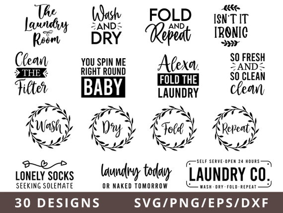 Drawing & Illustration Digital Laundry Room Sign Svg Dxf Eps Png ...