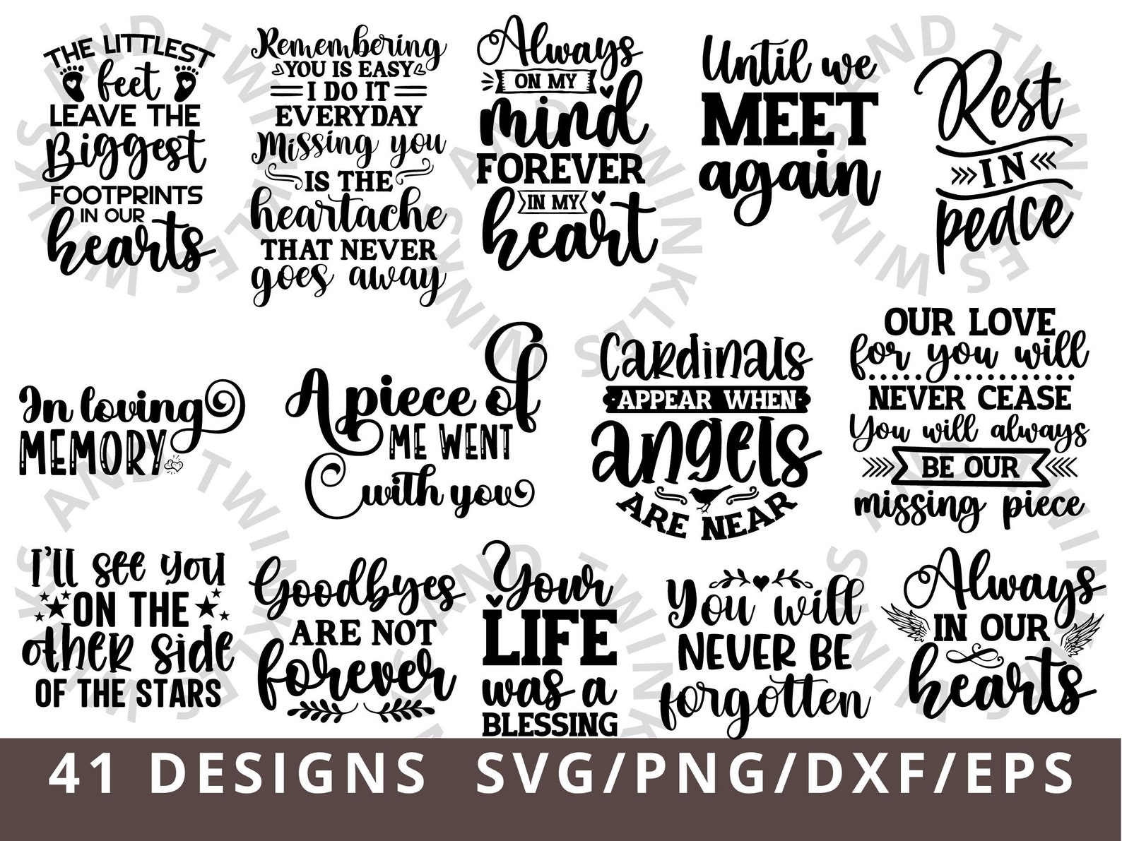 Memorial Svg Bundle Memorial Quotes Svg Rest in Peace Svg - Etsy