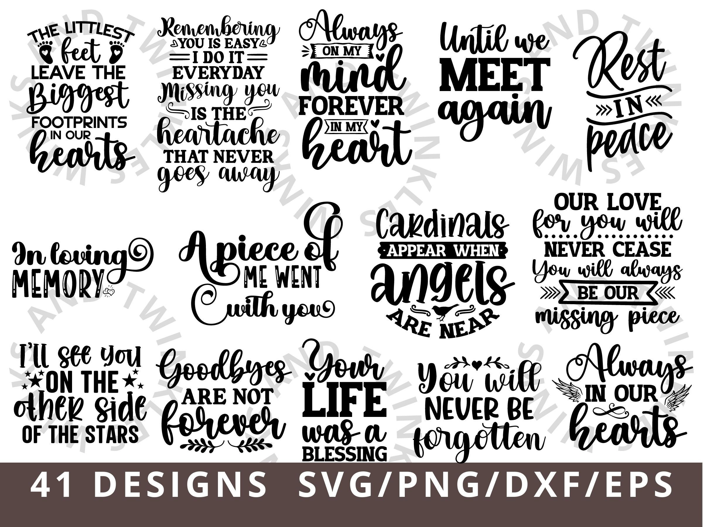 Memorial Svg Bundle Memorial Quotes Svg Rest in Peace Svg - Etsy Australia