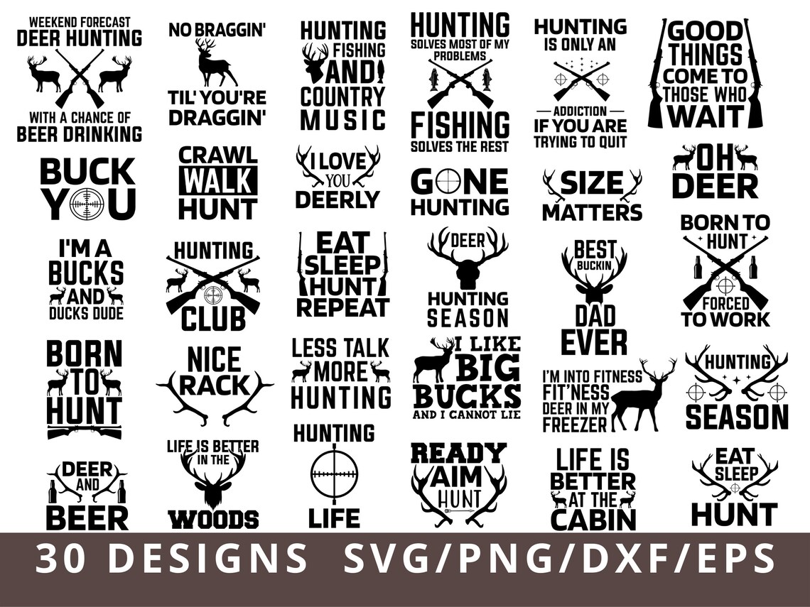 Hunting Svg Bundle Hunter Svg Deer Hunting Svg Hunting - Etsy