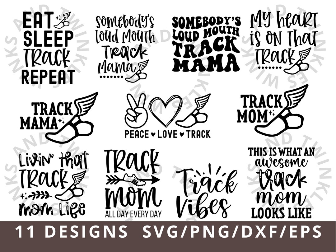 Track Mom Svg Png, Somebody's Loud Mouth Track Mama Svg, Track Vibes ...