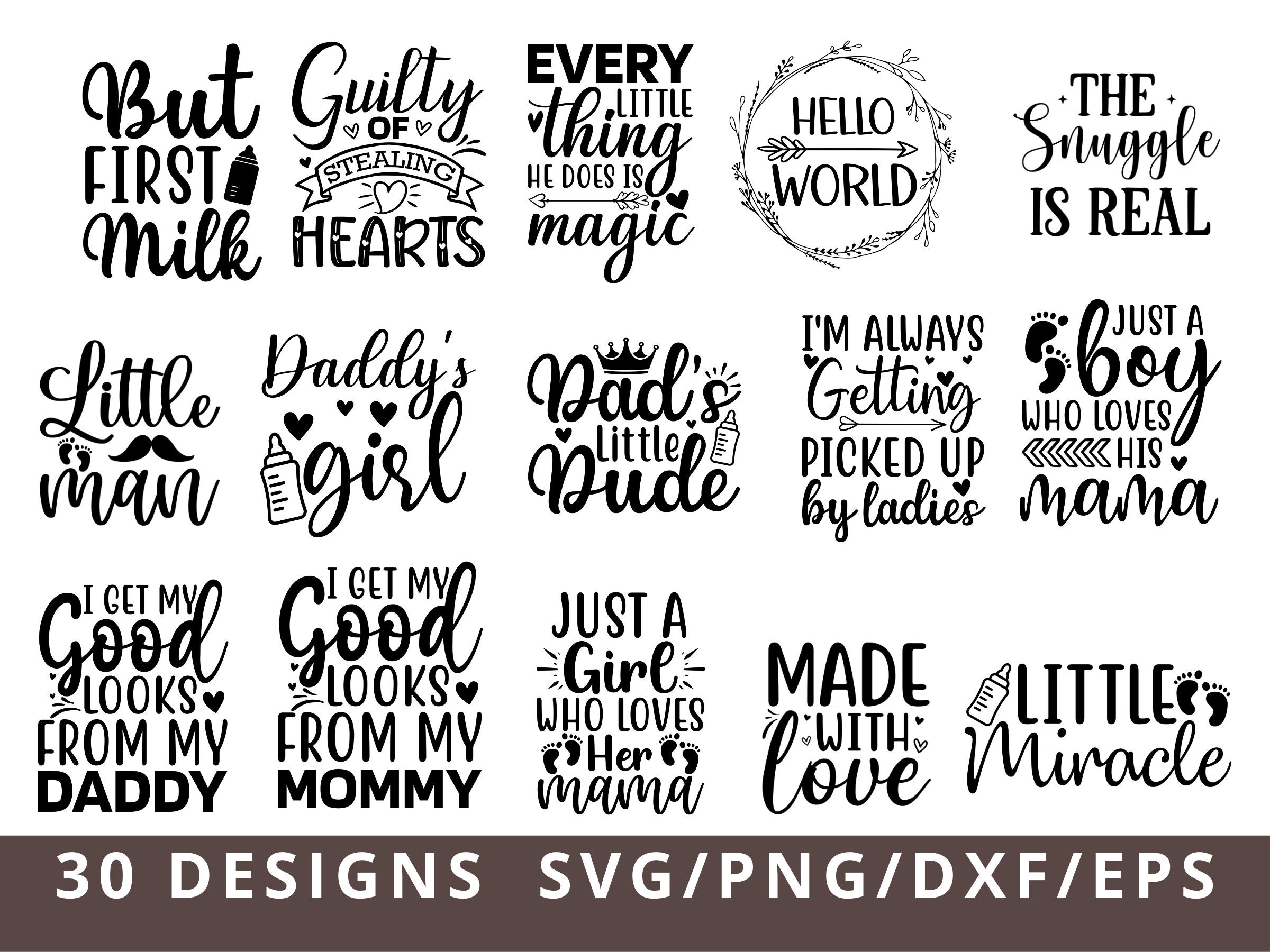 Baby SVG Bundle Baby Shower Svg Baby Quotes Svg Newborn SVG - Etsy ...