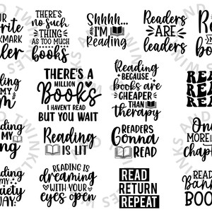 Book Svg, Reading Svg Bundle for Cricut, Book Lovers SVG, Librarian SVG ...