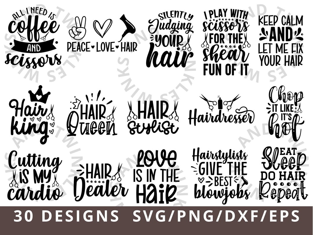 Hairdresser SVG, Hair Stylist Svg, Hair Dresser Svg Eps, Png and Dxf ...
