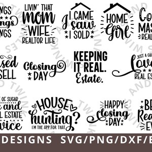 Real Estate SVG Bundle, Realtor Svg, Real Estate Agent Svg Cut File ...
