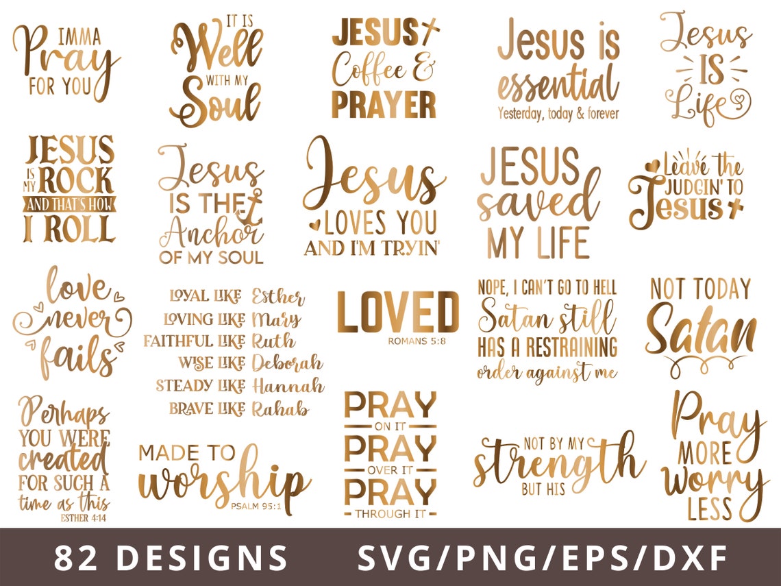 Christian SVG Bundle, Bible Verse Svg Bundle, Scripture Svg Bundle ...