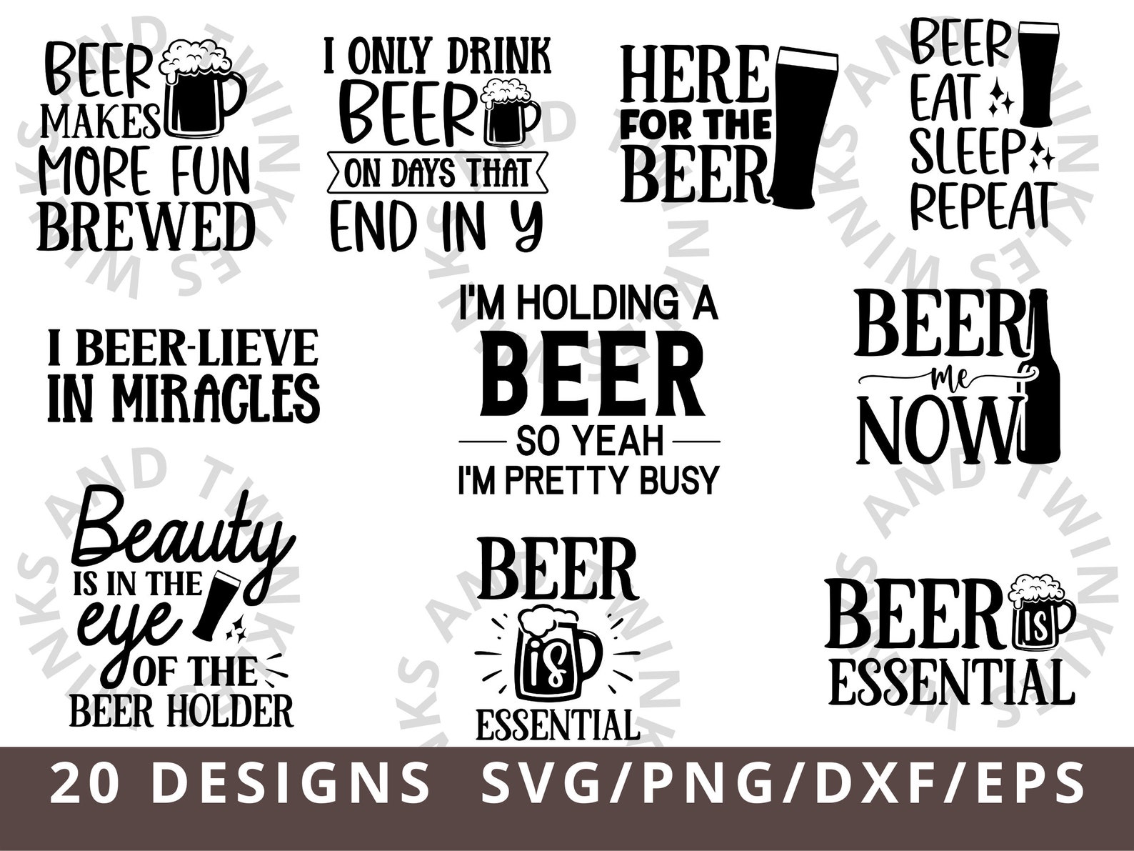 Beer SVG Beer Quotes SVG Bundle Beer Glass SVG Alcohol - Etsy