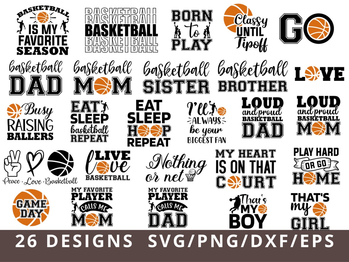 Basketball Svg Basketball Quotes Svg Bundle Basketball Mom - Etsy