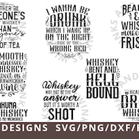 Whiskey Glass SVG PNG DXF, Whiskey Svg, Whiskey Glass Clipart, Whiskey ...