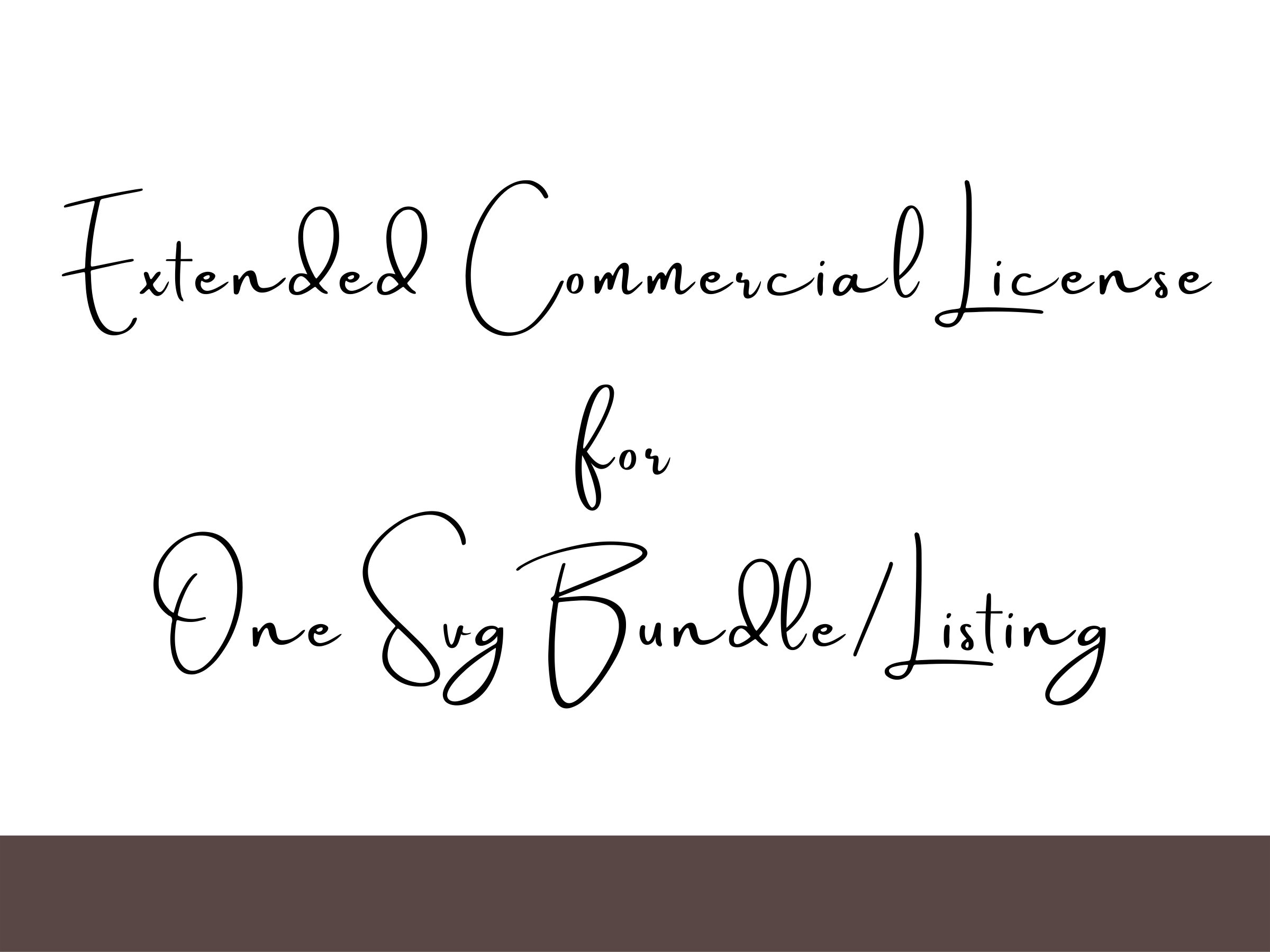 Extended Commercial License for 1 Svg Bundle/listing | Etsy