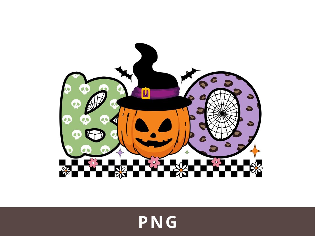 Boo PNG, Spooky PNG, Halloween Png, Fall Png, Preppy Png, Spooky Kids ...