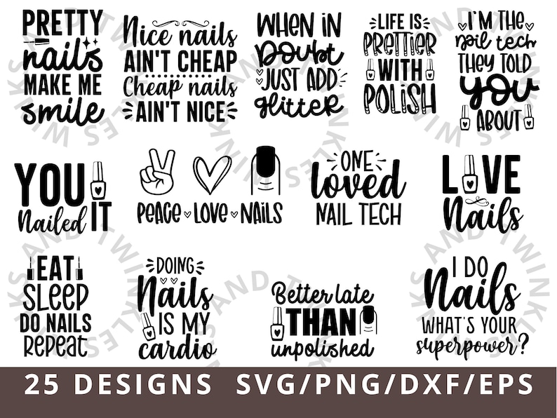 Nail Tech SVG Nail Artist Svg Files Nails Svg Png Dxf Eps - Etsy