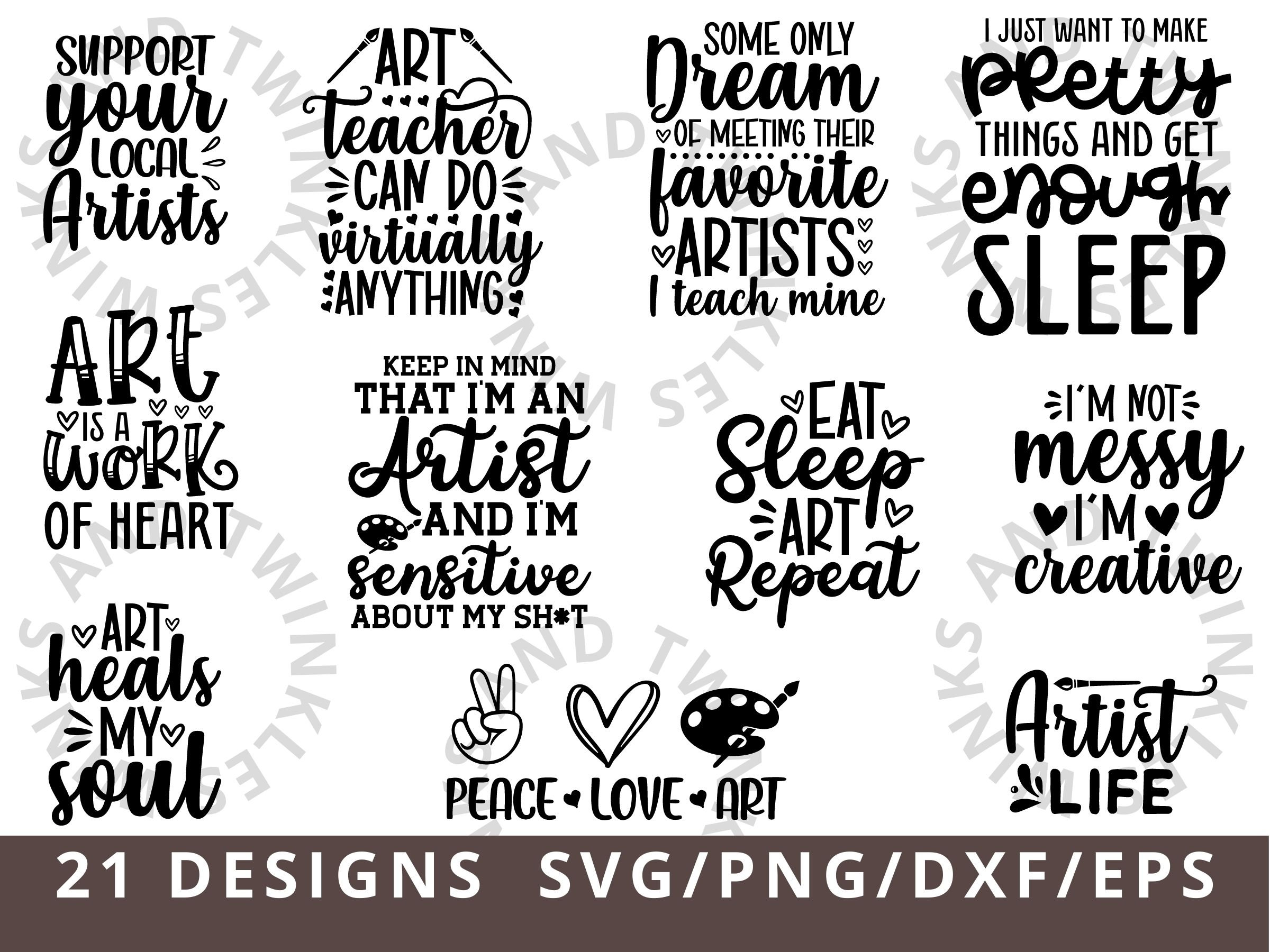 Artist SVG DXF PNG Eps Art Lover Svg Art Teacher Svg Art Svg - Etsy Canada