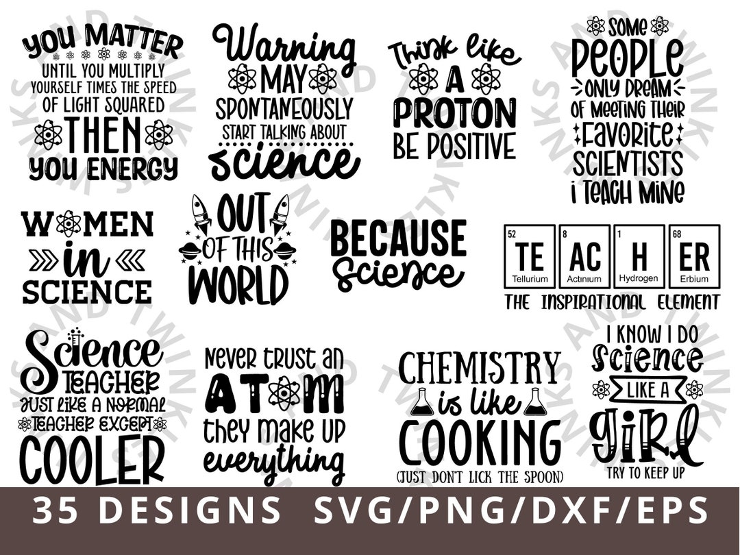 Science Teacher Svg Bundle, Science Svg Png Dxf Eps, Science Student ...