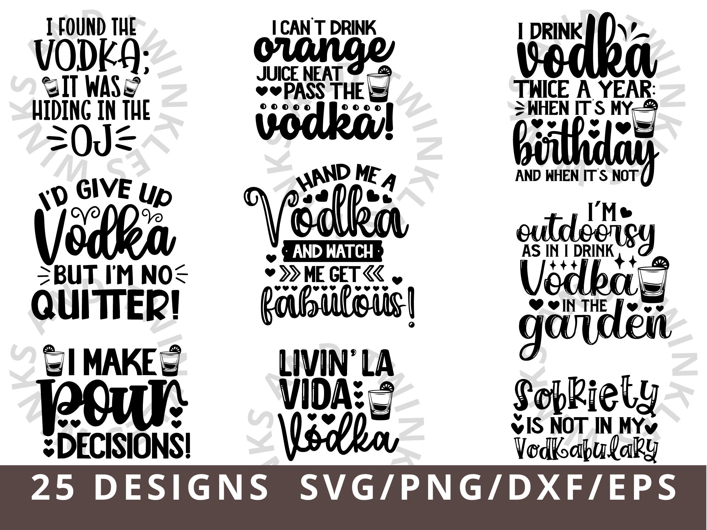 Vodka SVG PNG, Alcohol Quotes Svg, Funny Vodka Quotes Svg for Cricut ...