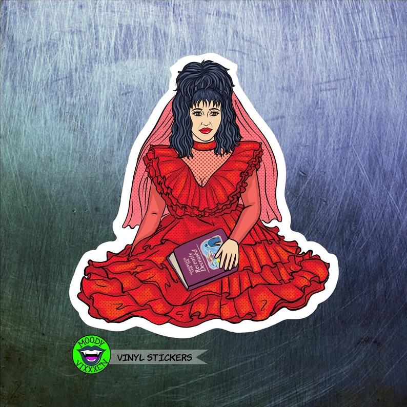 Beetlejuice Stickers Lydia Deetz Never Trust the Living Ghost With the ...