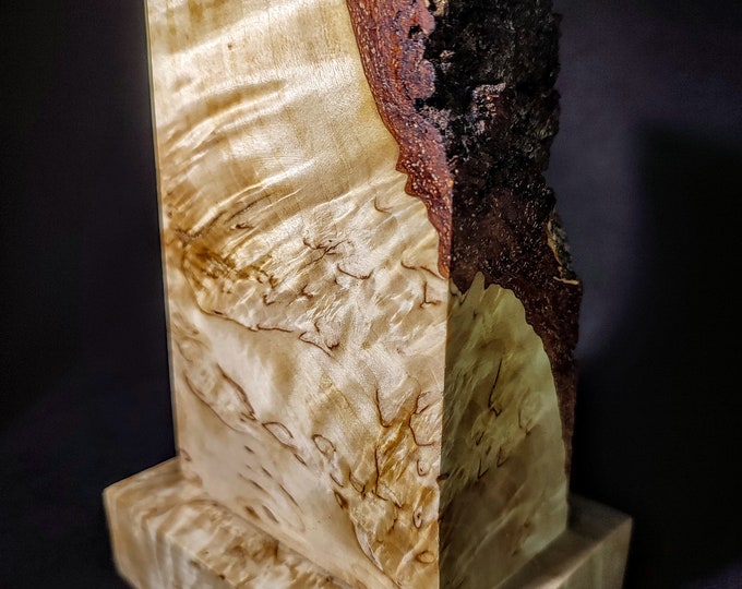 Personalized Rustic Wood Keepsake Urn for Ashes | Unique Burl Wood Urn ...