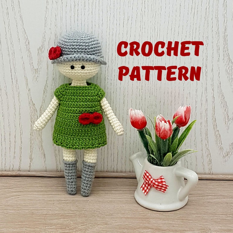 Crochet Doll Pattern Sophie Amigurumi Doll Pattern Crochet Etsy