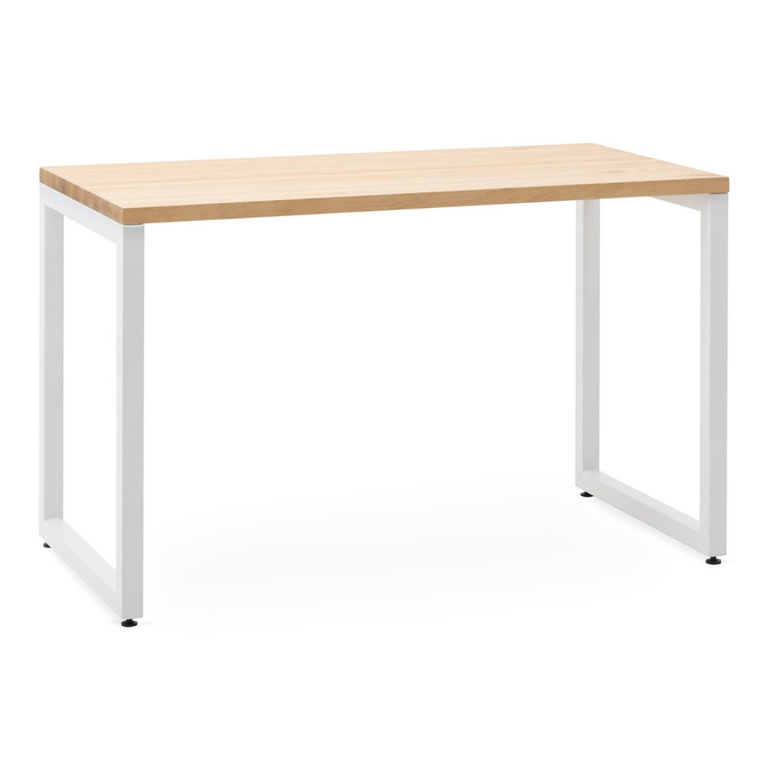 Icub Strong Office Table in White and Natural Nordic Industrial Style ...