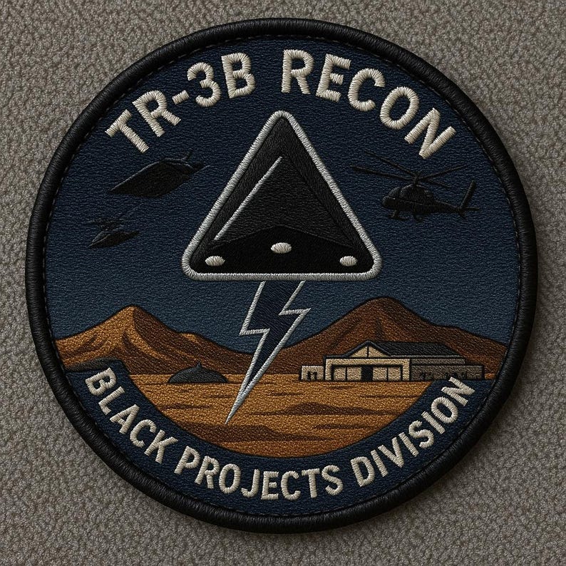 TR-3B Recon Patch/ufo Patch/area-51 Patch/iron on Patch/paranormal ...